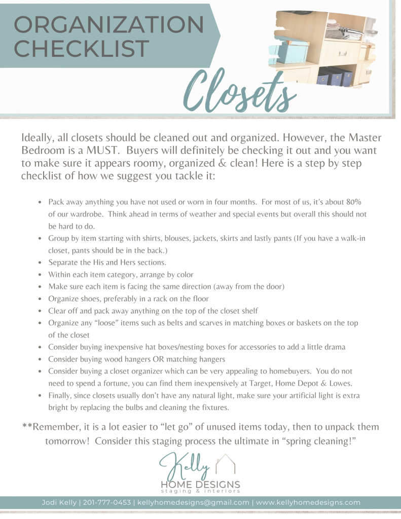 Free Home Staging Checklists for Download * Certified Professional Home ...