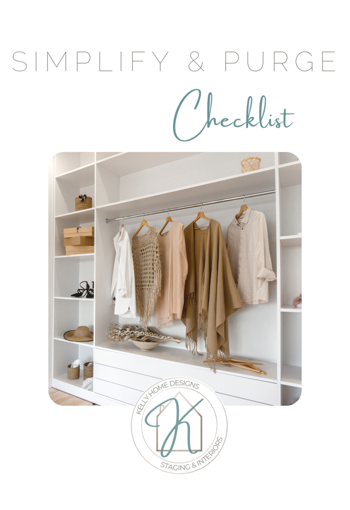 FREE DOWNLOAD Simplify and Purge Checklist - Home Stager & Paint Color ...