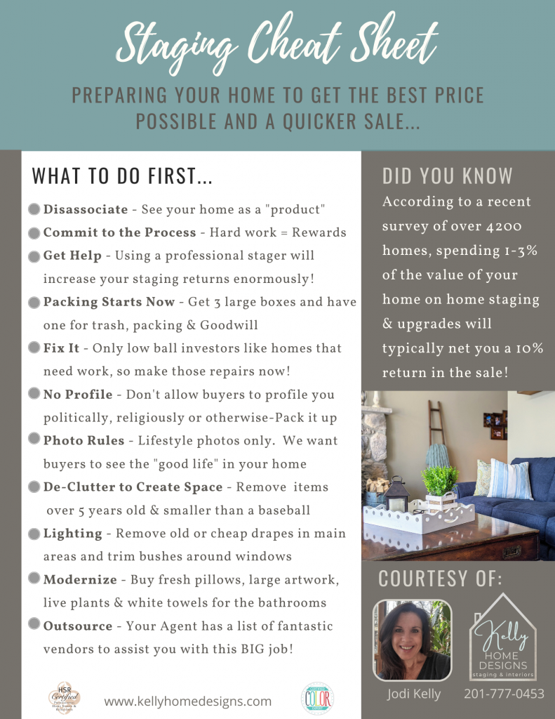 Free Home Staging Checklists for Download * Certified Professional Home ...